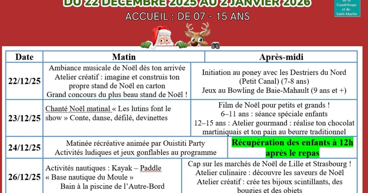 Programmes ALSH – Vacances de Noël 2025-2026